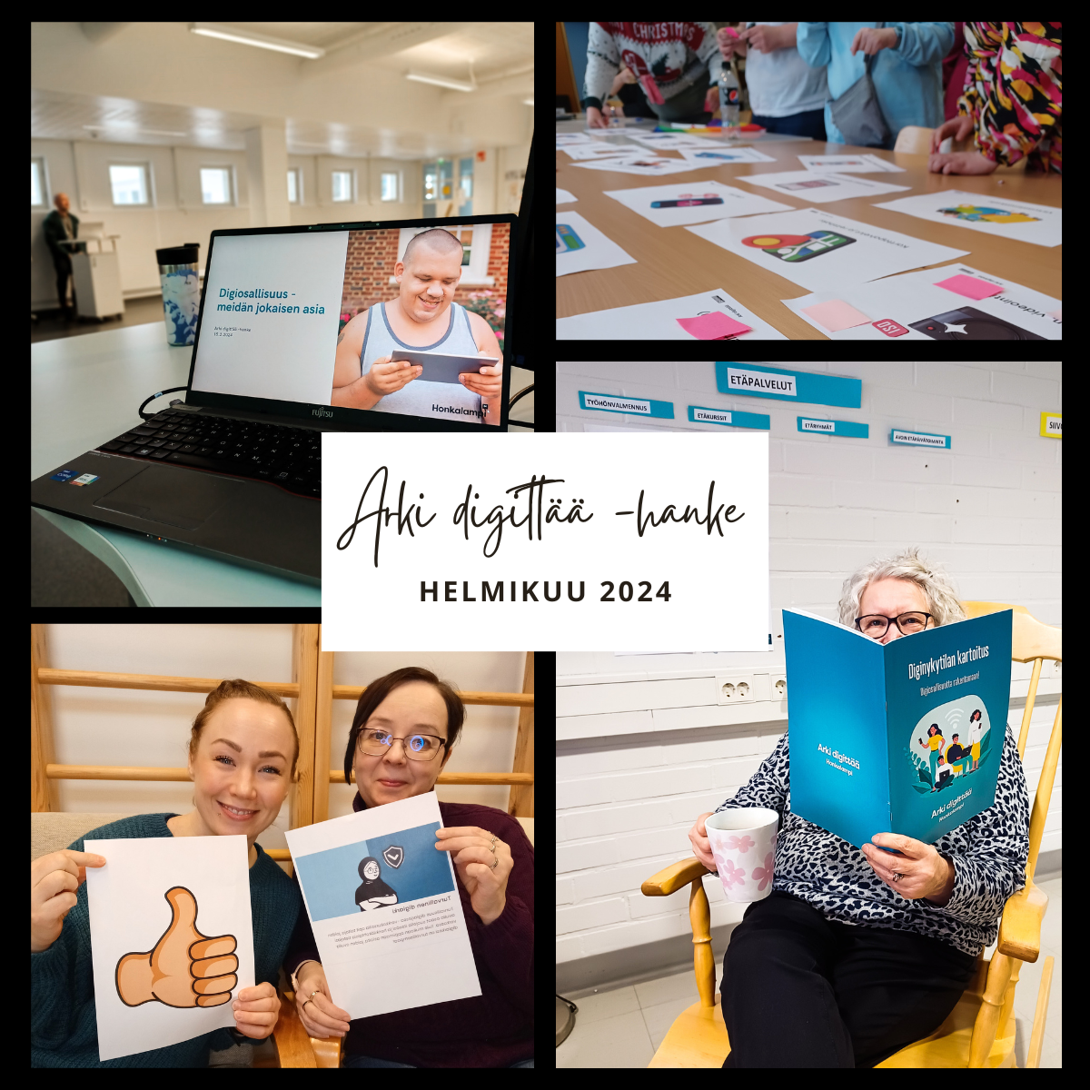 Arki digittää kuukausikuulumiset - helmikuu 2024 - Honkalampi-säätiö